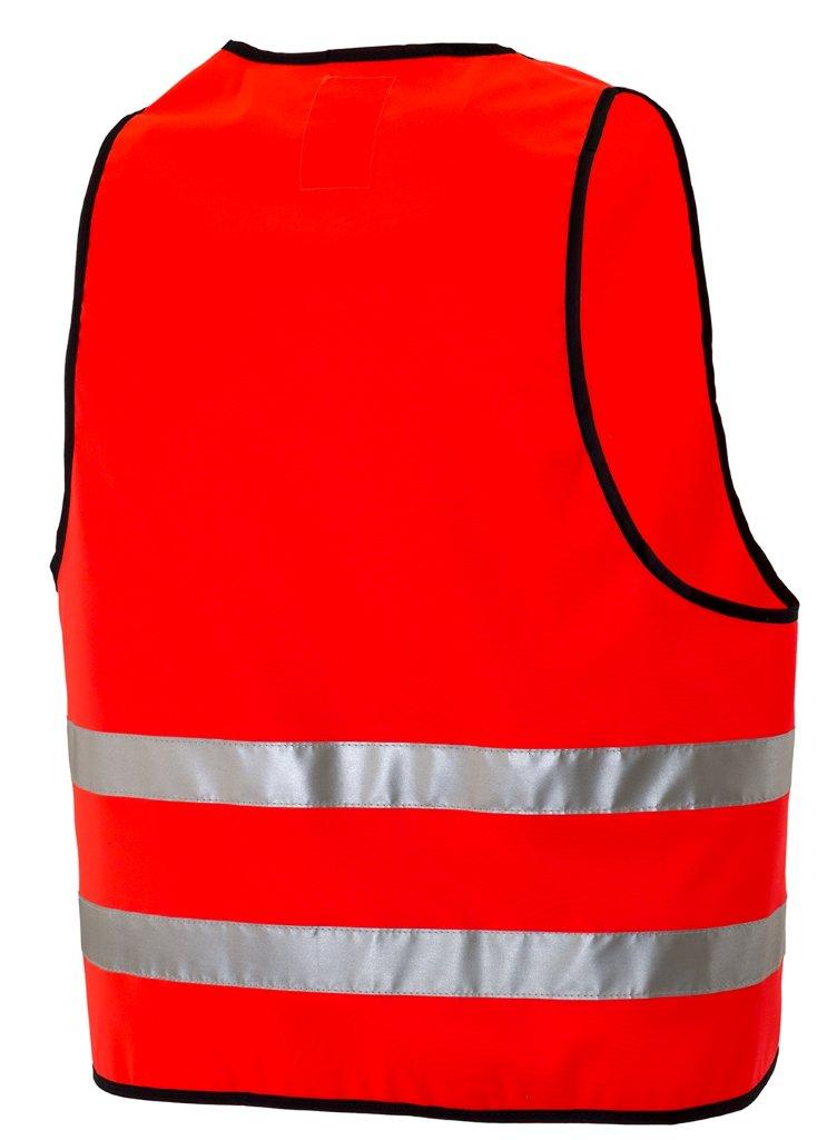 Refleksvester for barn rød med glidelås 407 reflectil