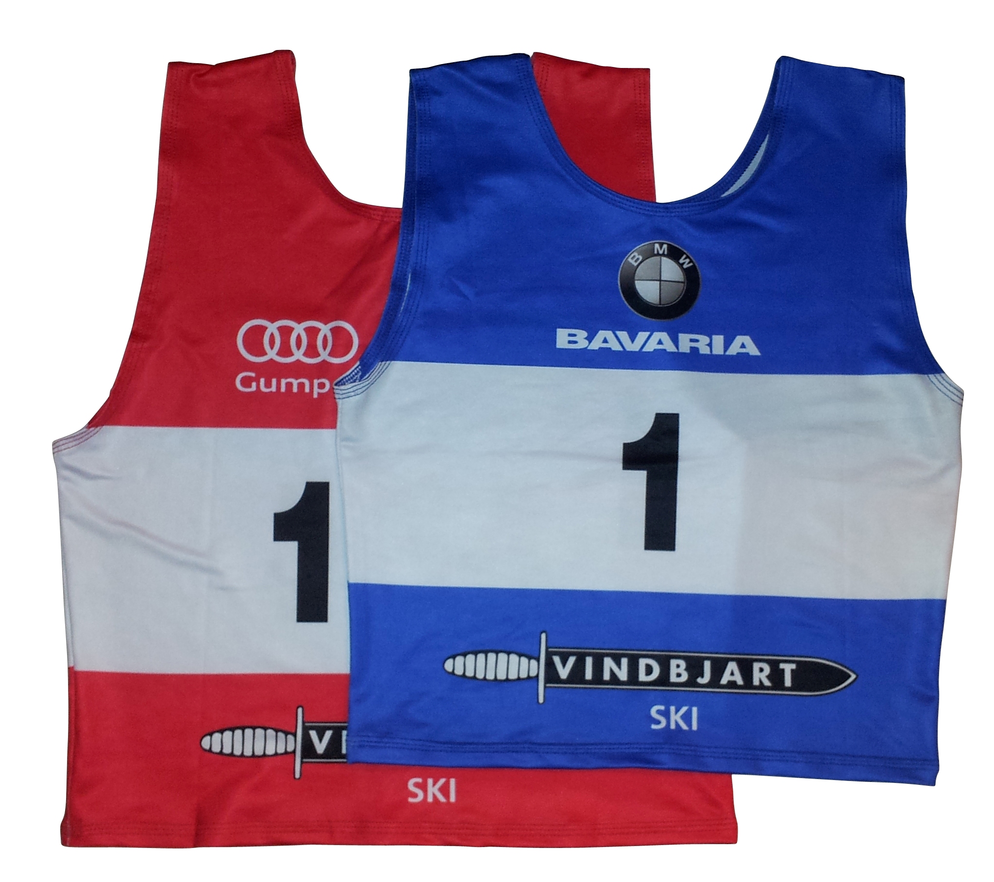 Startnummer med logo - startnummervest startvester med logo voksne og barn